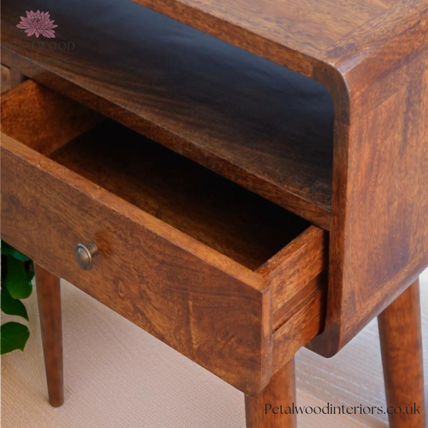 Dark Wood Console Table - Hallway & Entrance Table - Solid Wood ...